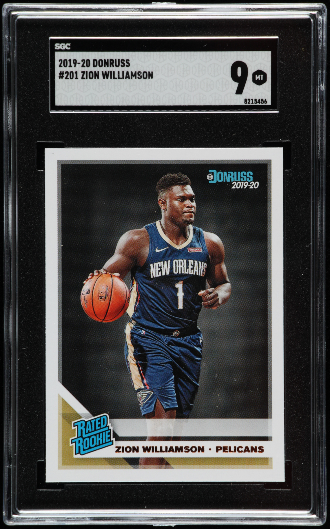 Zion Williamson 2019-20 Donruss Rated Rookie #201 (SGC 9) | Pristine ...