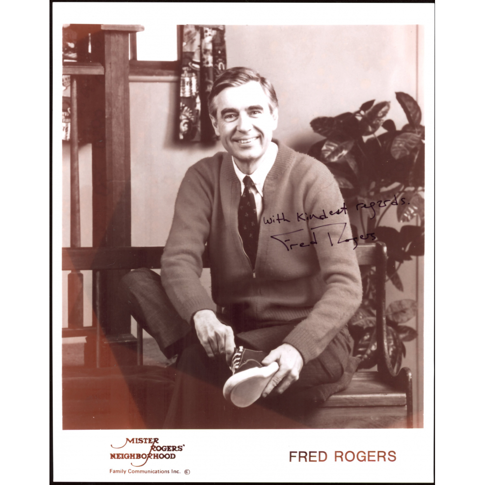 Fred Rogers Signed 8x10 Photo Inscribed "With Kindest Regards" (PSA COA ...