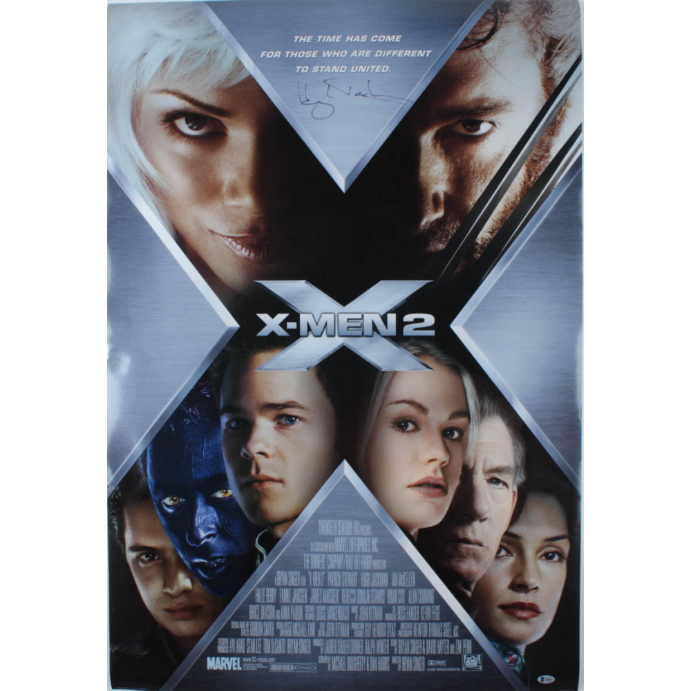 Hugh Jackman Signed "X-Men 2" 27.25x40 Original Double Sided Movie ...
