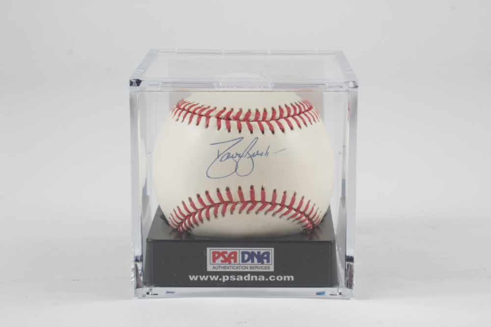 Dave Justice Signed ONL Baseball with Display Case (PSA COA) | Pristine ...
