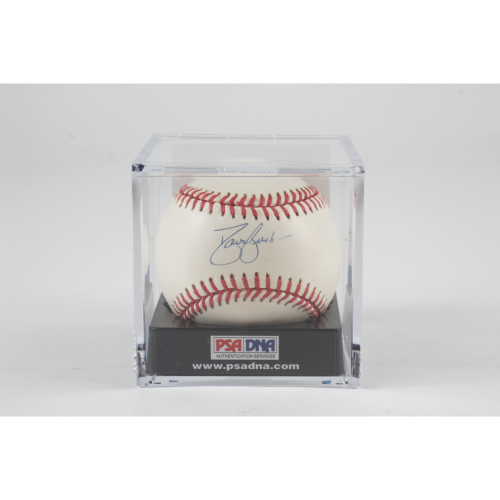 Dave Justice Signed ONL Baseball with Display Case (PSA COA) | Pristine ...