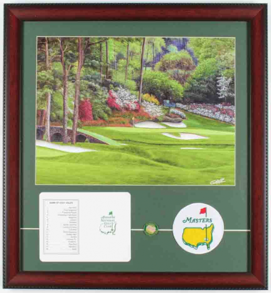 Masters 18x20 Custom Framed Textured Art Print Display with Official ...