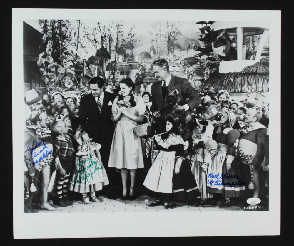 Jerry Maren, Karl Slover, & Mickey Carroll Signed "The Wizard of Oz ...