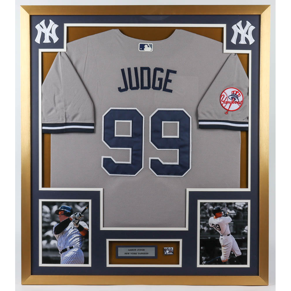 Aaron Judge Yankees 32x36 Custom Framed Jersey Display with Judge 52 ...