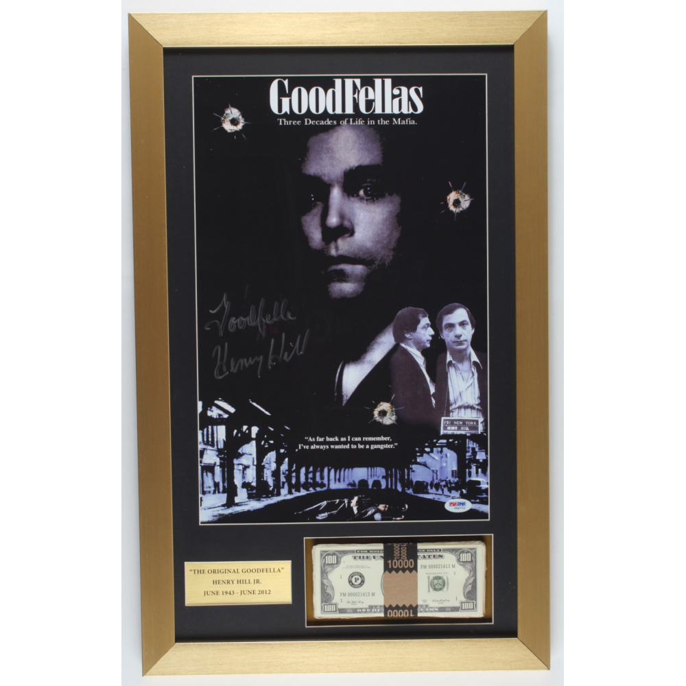 Henry Hill Signed "The Goodfellas" 14x24 Custom Framed Photo Display ...