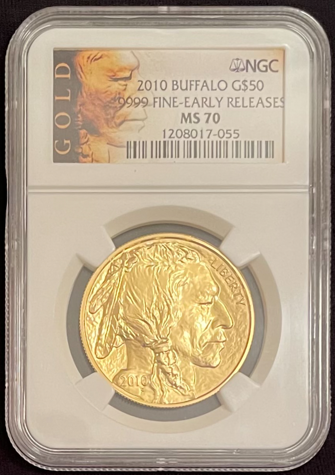 2010 $50 Buffalo Gold Coin - Early Releases (NGC MS 70) | Pristine Auction
