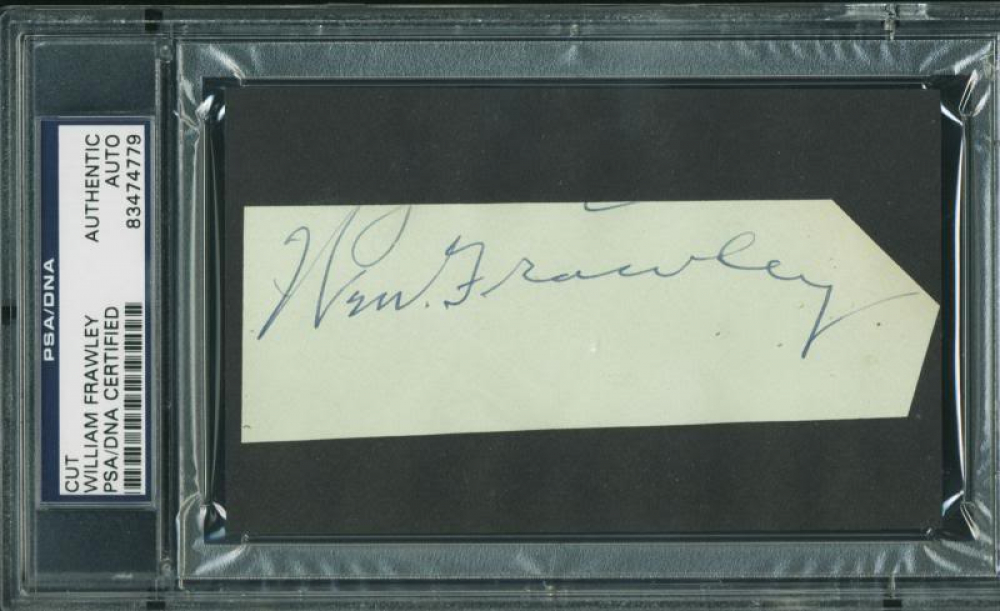 William Frawley Signed 1.75x5 Cut (PSA Encapsulated) | Pristine Auction