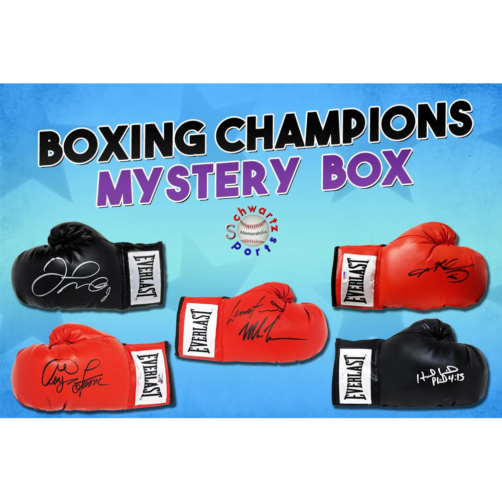 Schwartz Sports Boxing Champions Signed Boxing Glove Mystery Box ...