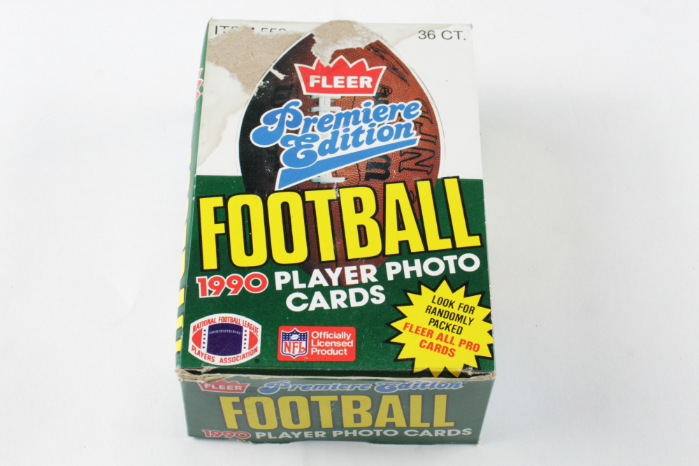 1990 Fleer Football Wax Box of (36) Packs | Pristine Auction