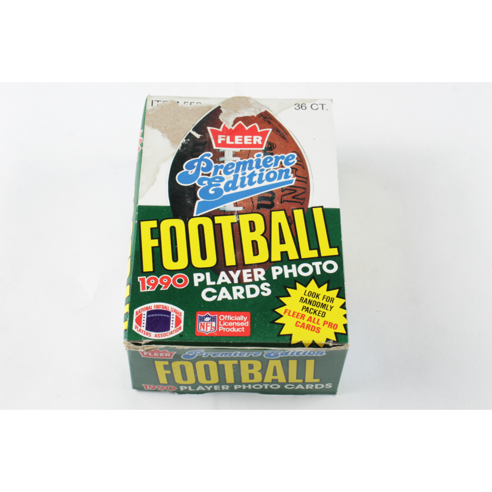 1990 Fleer Football Wax Box of (36) Packs | Pristine Auction