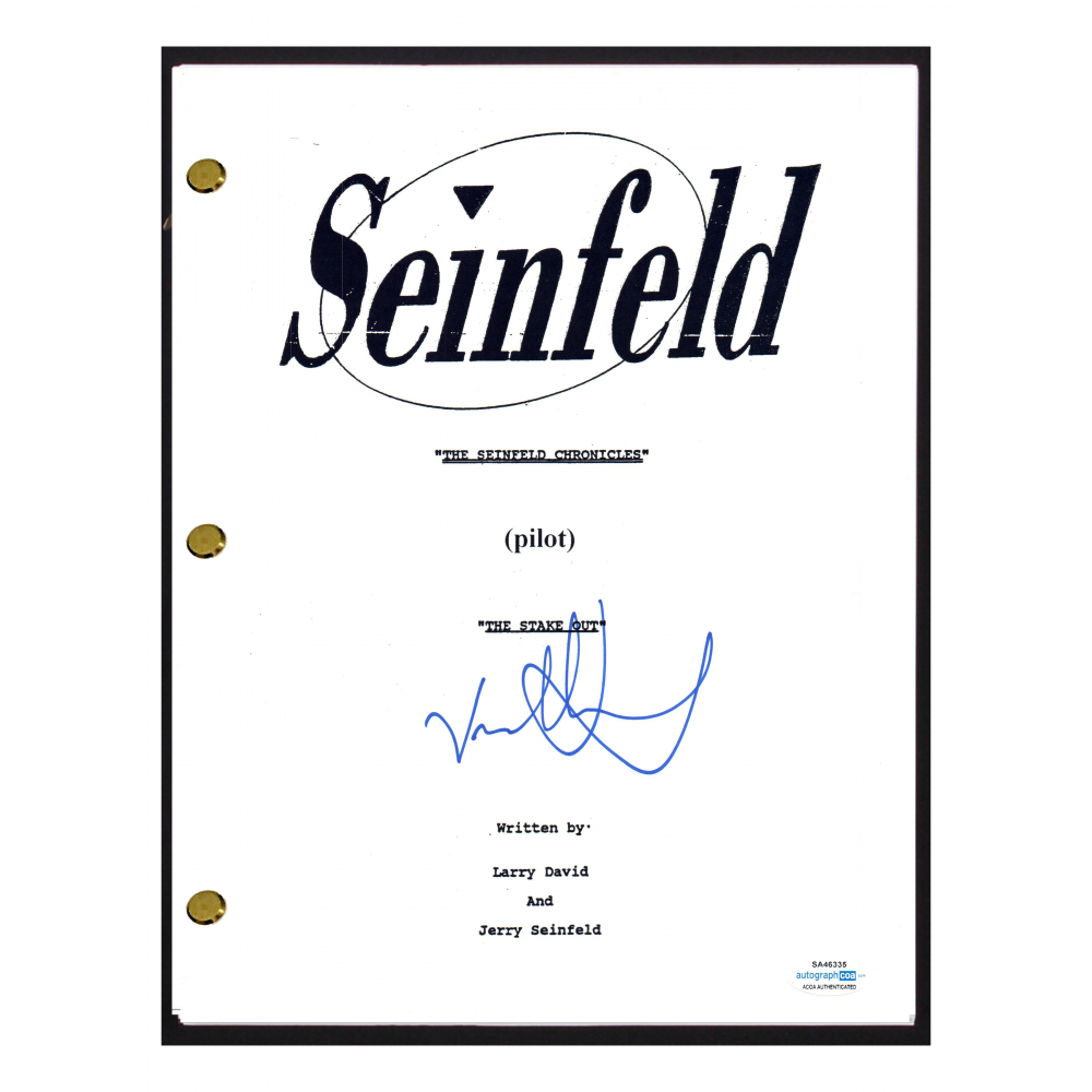 Jason Alexander Signed "Seinfeld" Pilot Episode Script (AutographCOA ...