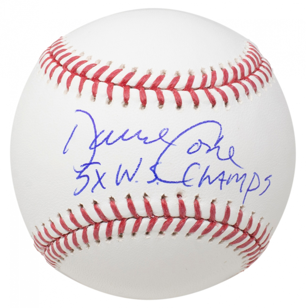 David Cone Signed OML Baseball Inscribed "5x W.S. Champs" (JSA COA ...