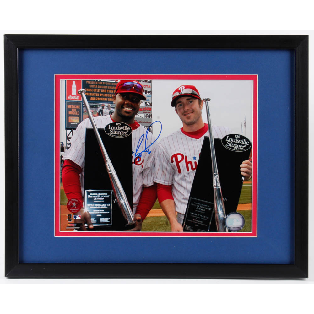 Ryan Howard Signed Phillies 12x15 Custom Framed Photo Display (Howard ...