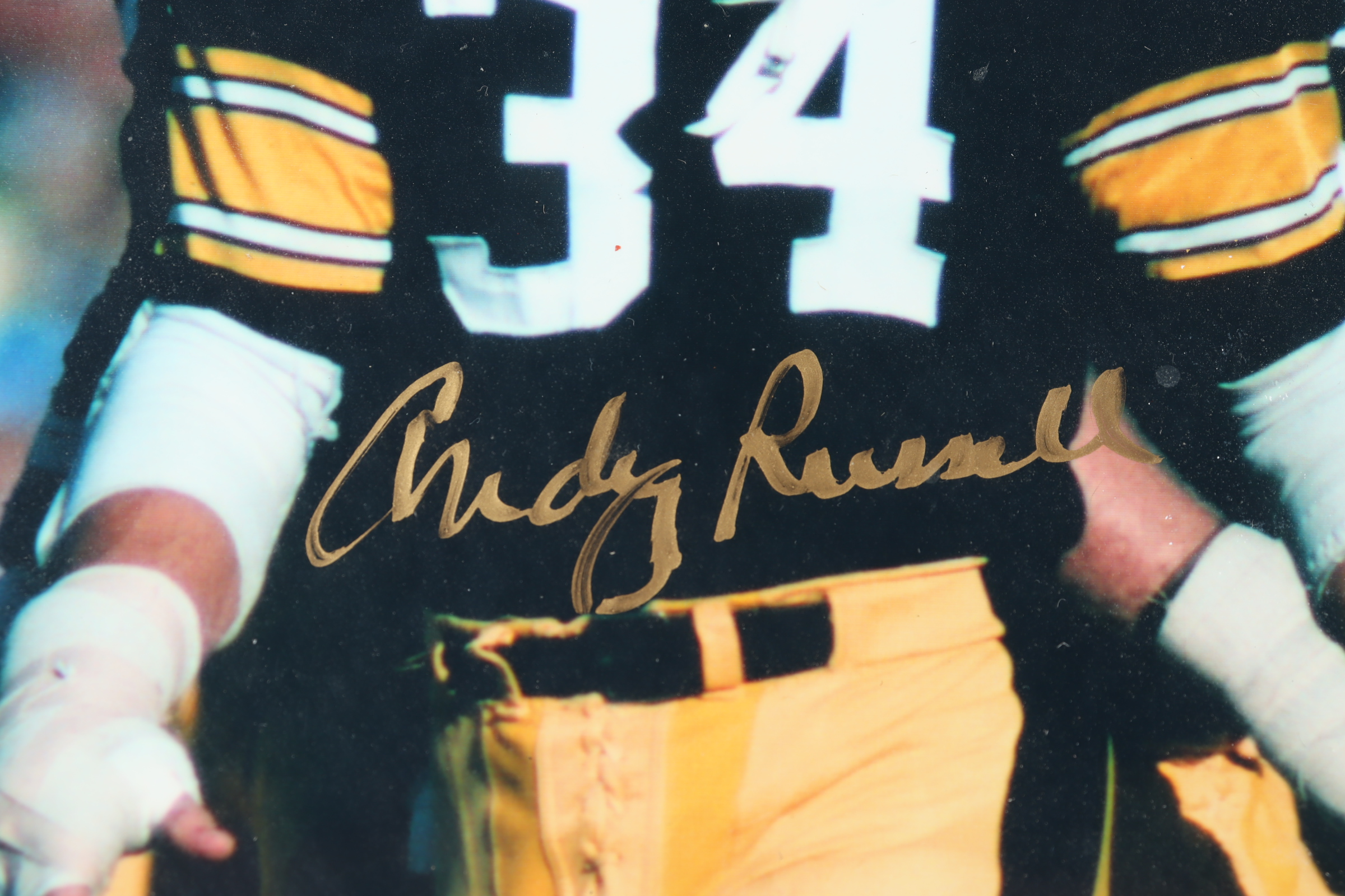 Andy Russell Signed Steelers 12x15 Custom Framed Photo Display (JSA COA ...