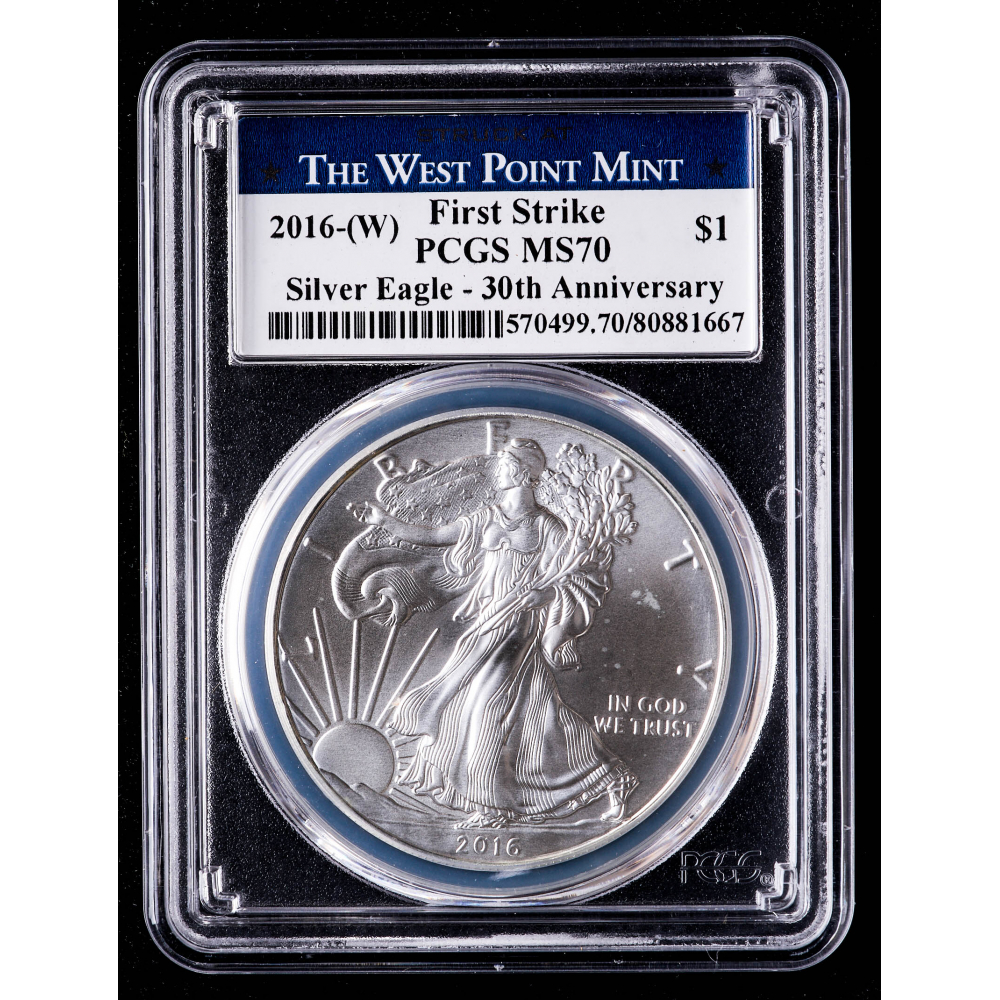 2016-W American Silver Eagle $1 One Dollar Coin - First Strike, 30th ...