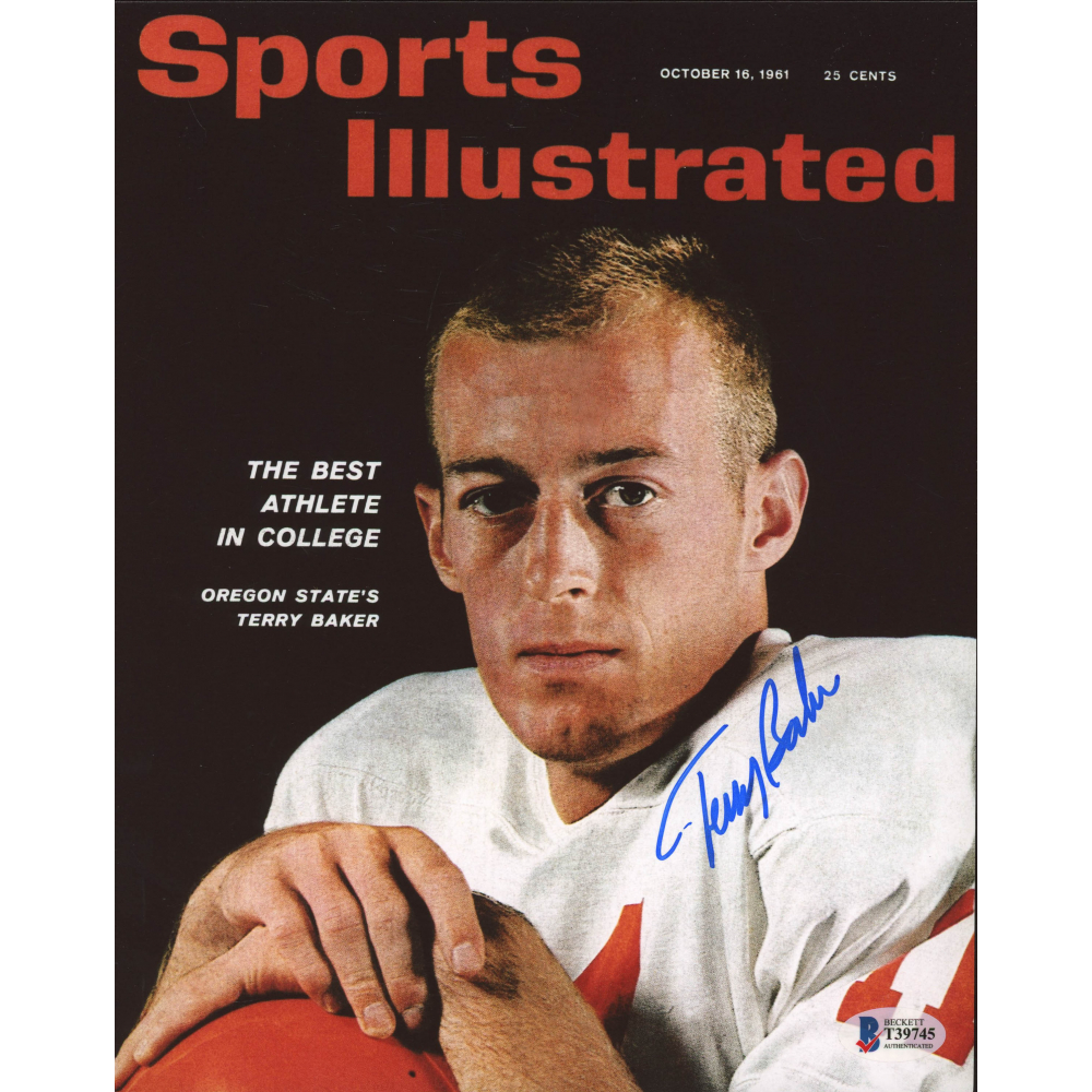 Terry Baker Signed Oregon State Beavers 8x10 Photo (Beckett COA ...