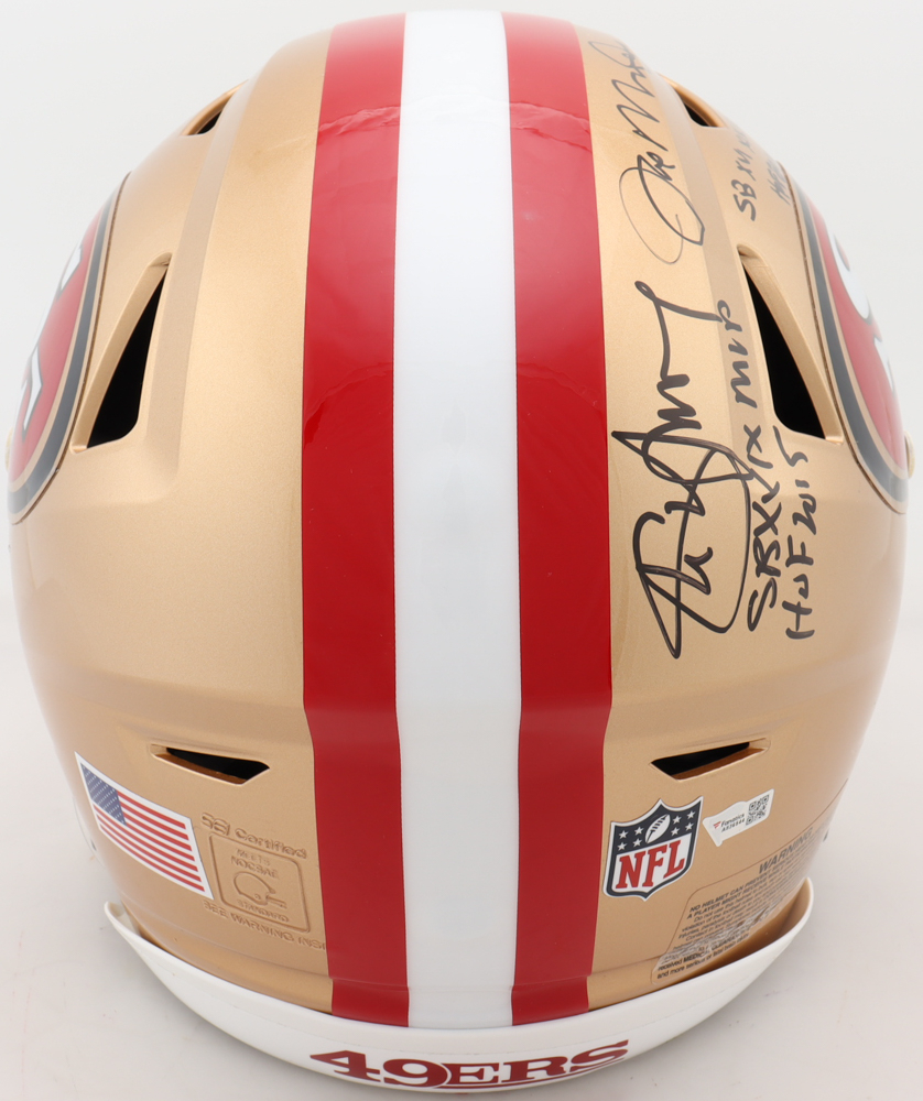 Joe Montana, Jerry Rice & Steve Young Signed 49ers Full-Size Authentic ...