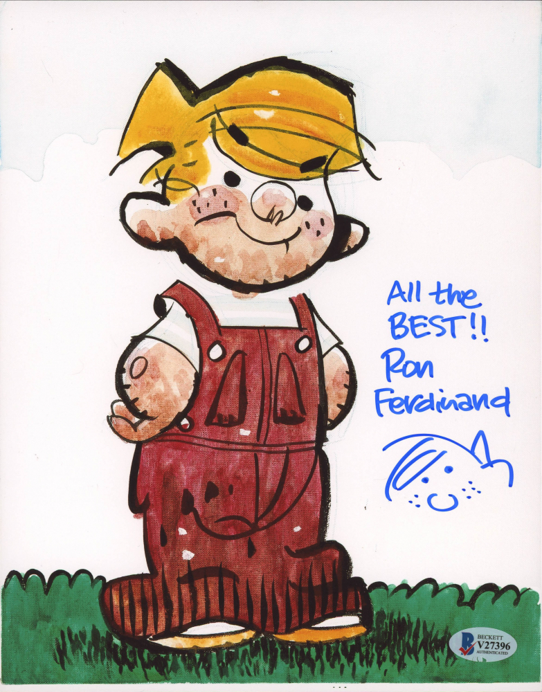Ron Ferdinand Signed 8x10 Photo Inscribed "All The Best!!" with Hand ...