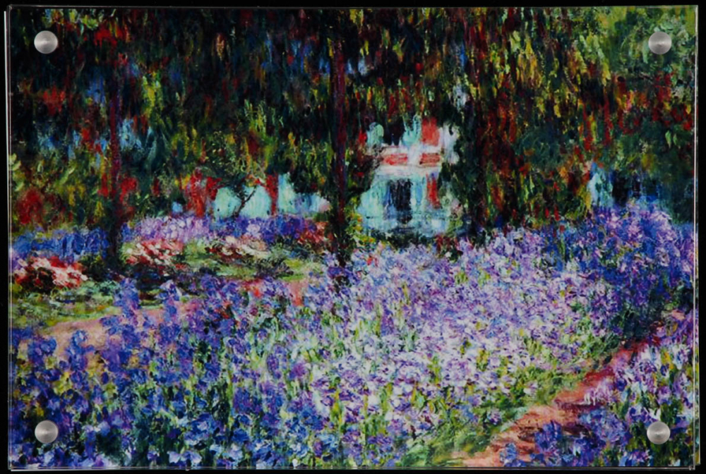 Claude Monet Authentic Hand-Written Word Cut in Acrylic Display Case ...