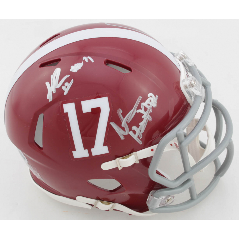 Alabama Crimson Tide Speed Mini Helmet Signed By (4) with Tua ...