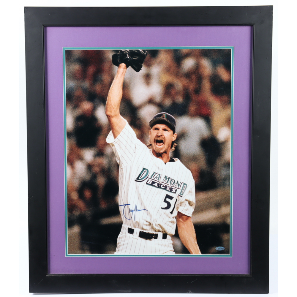 Randy Johnson Signed Diamondbacks 23x27 Custom Framed Photo Display ...