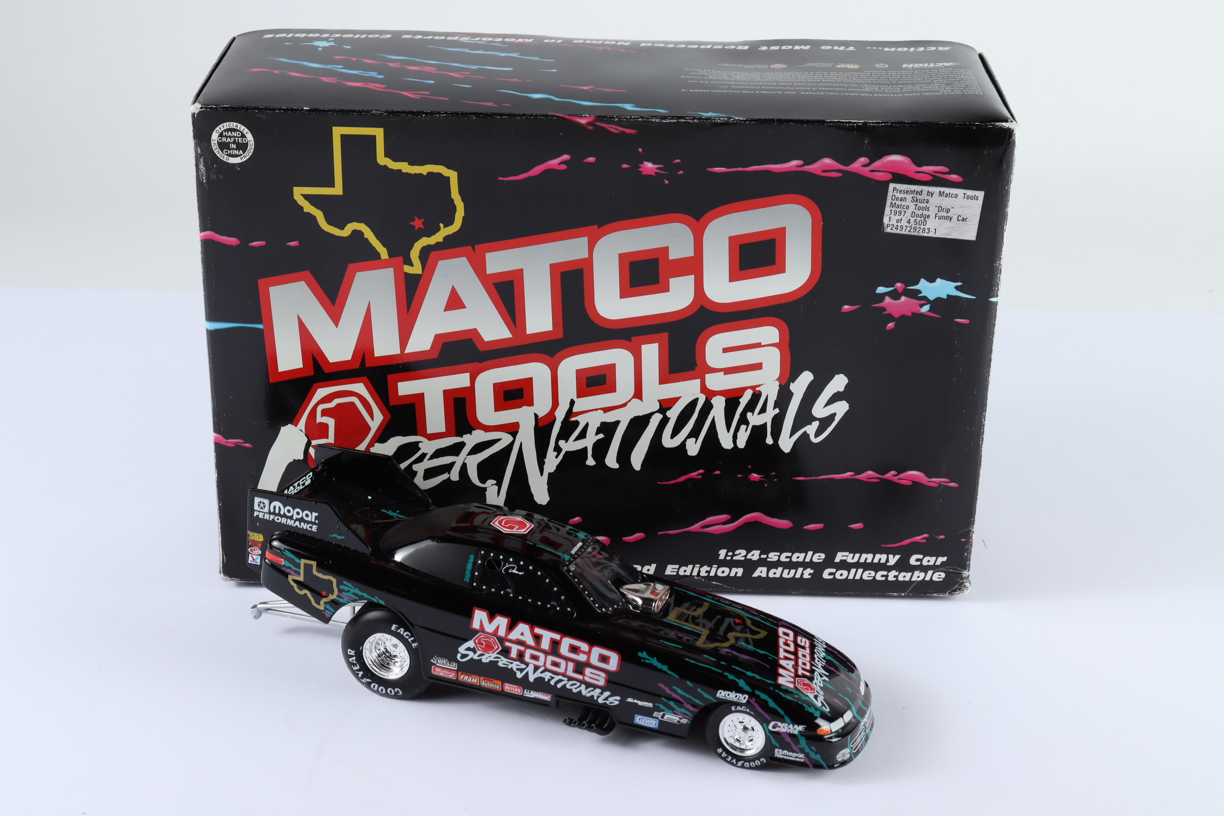 Dean Skuza Signed LE Matco Tools "Drip" 1997 Dodge Funny Car 1:24 Die ...