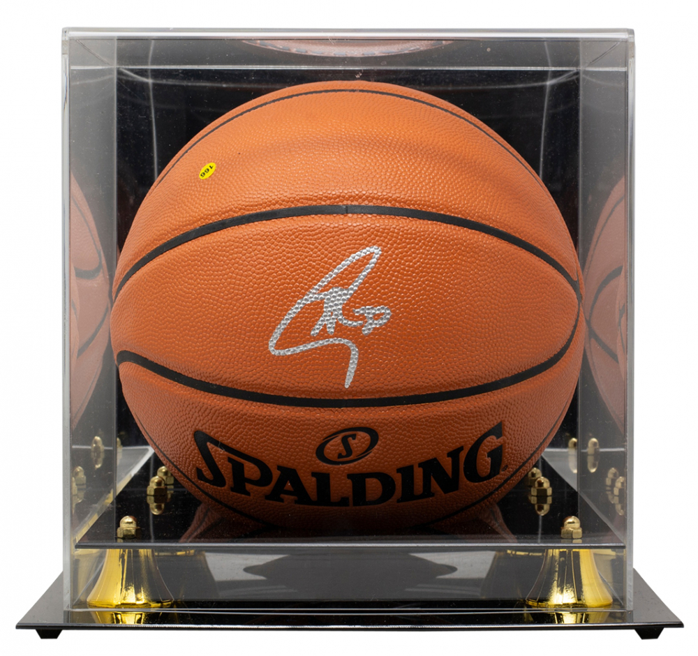 Stephen Curry Signed NBA Game Ball Series Basketball with Display ...