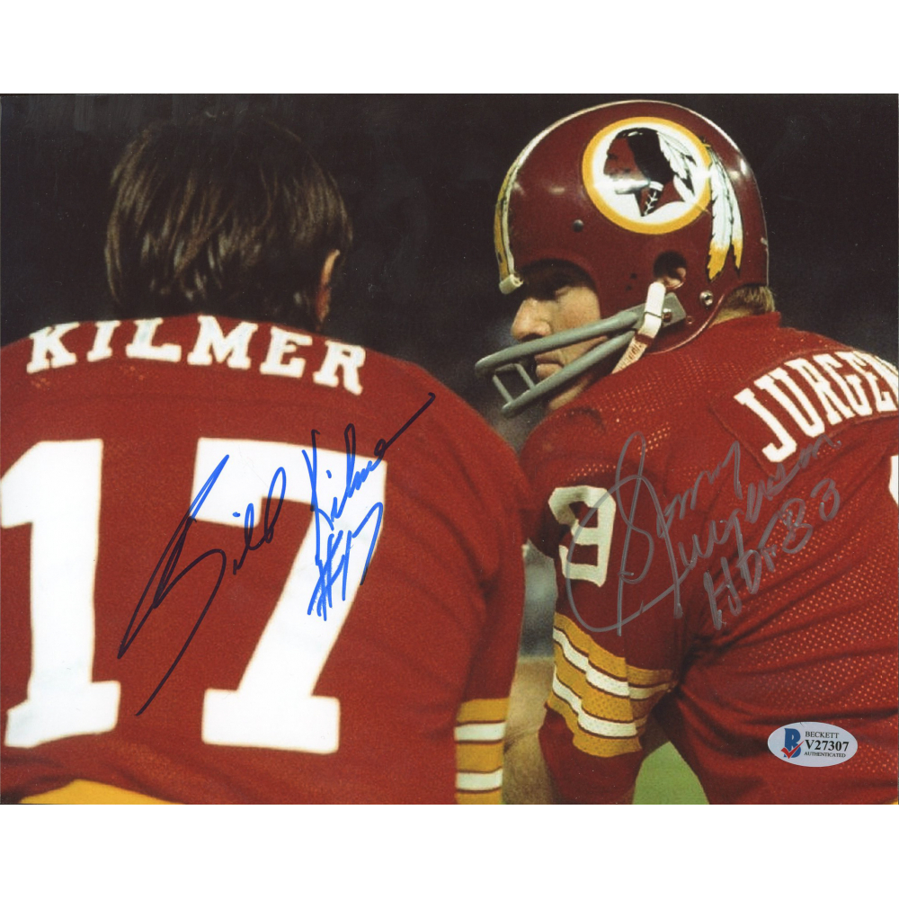 Billy Kilmer & Sonny Jurgensen Signed Redskins 8x10 Photo Inscribed ...