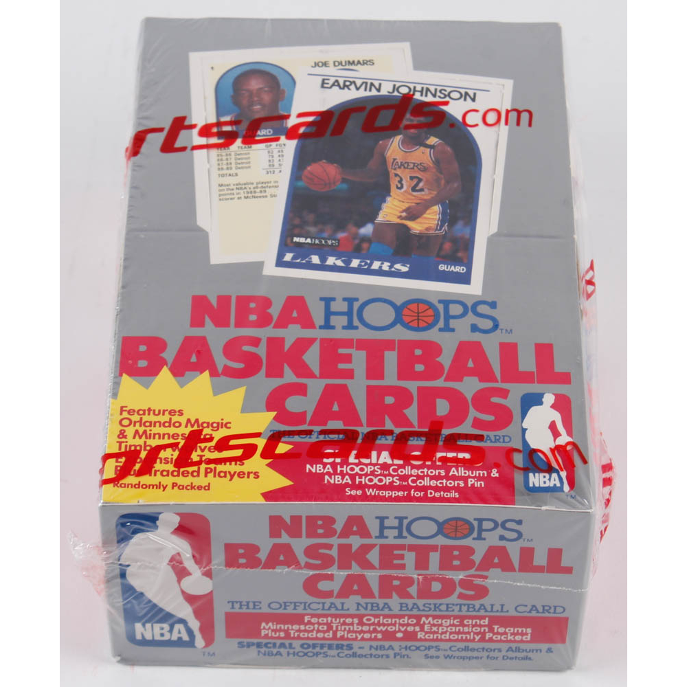1989-90 NBA Hoops Basketball Wax Box with (36) Packs | Pristine Auction