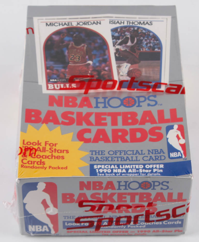 1989-90 NBA Hoops Basketball Wax Box with (36) Packs | Pristine Auction