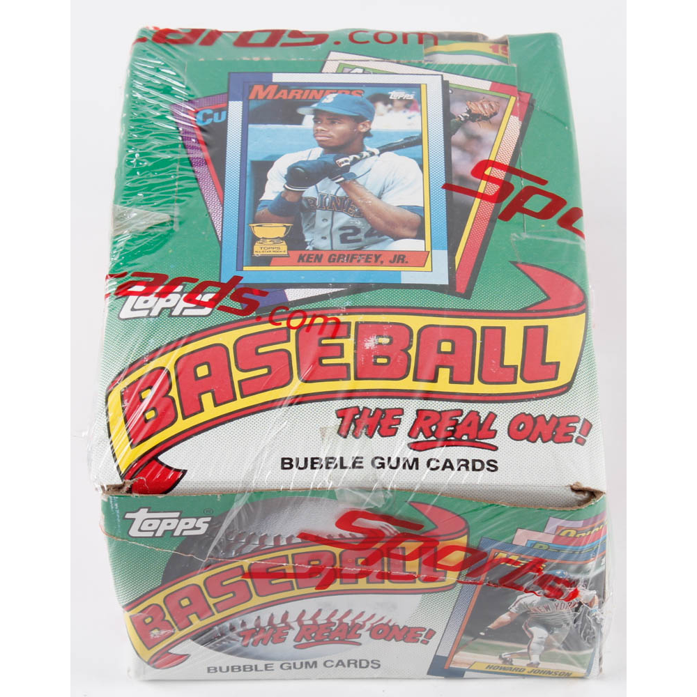 1990 Topps "The Real One" Bubble Gum Baseball Cards Box with (36) Packs ...