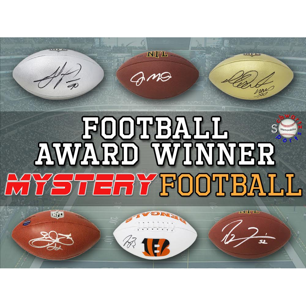 Schwartz Sports Football Award Winner Signed Full Size Football Mystery schwartz-sports-football-award-winner-signed-full-size-football-mystery