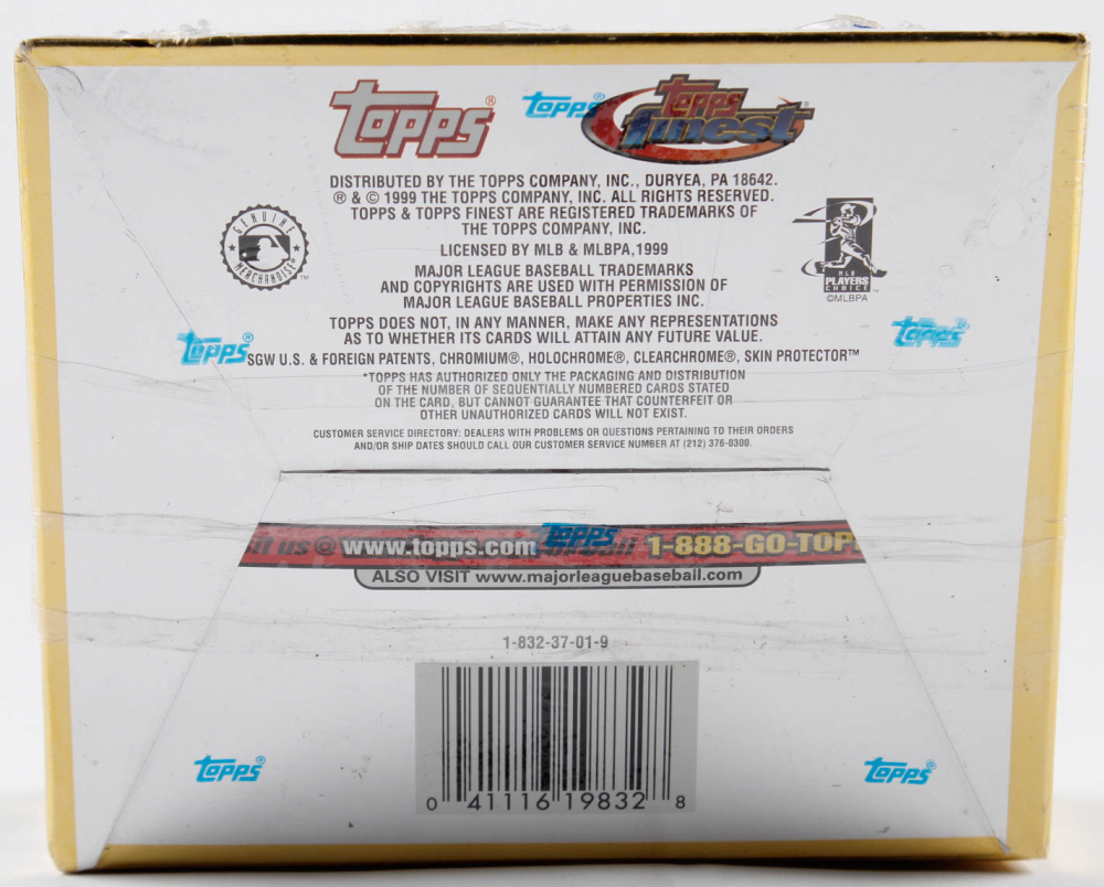 1999 Topps Finest Series 1 Baseball Hobby Box with (24) Packs ...