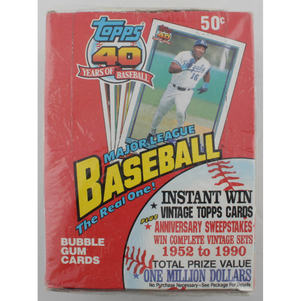 1991 Topps 40 Years of Baseball Wax Box with (36) Packs | Pristine Auction