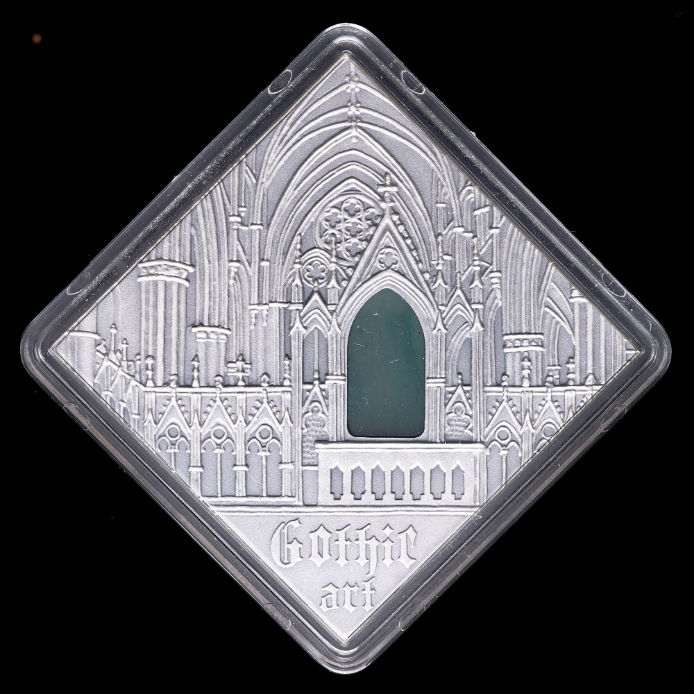 2014 Niue The Art that Changed the World "Gothic Art" Silver Coin with ...
