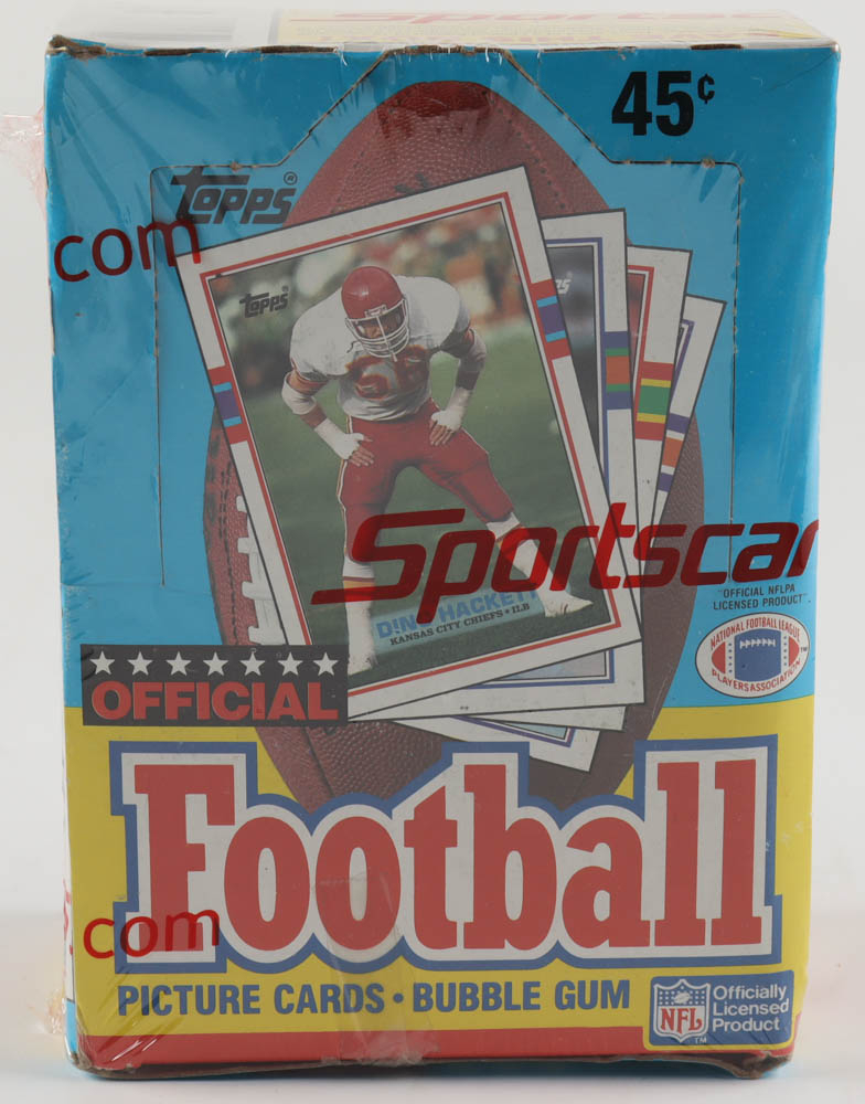 1989 Topps Football Card Wax Box with (36) Packs (See Description ...
