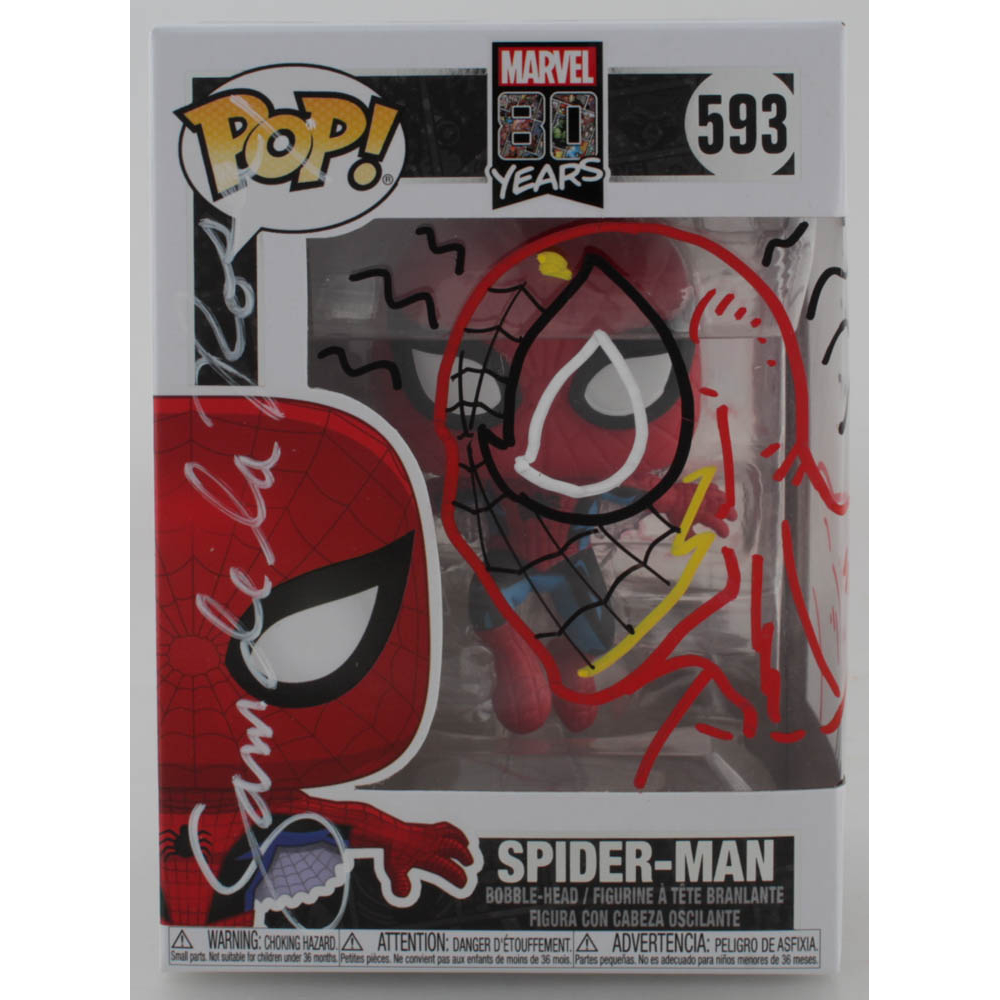 Sam De La Rosa Signed "Marvel 80 Years" Spider-Man #593 Funko Pop ...
