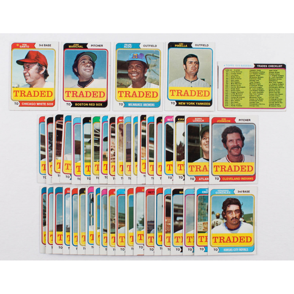 1974 Topps Traded Complete Set with (44) Baseball Cards with #330T Juan ...