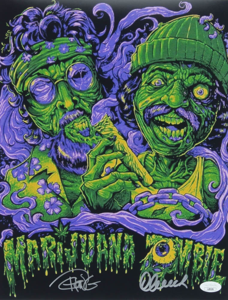 Cheech Marin & Tommy Chong Signed "Marijuana Zombie" 11x14 Photo (JSA ...