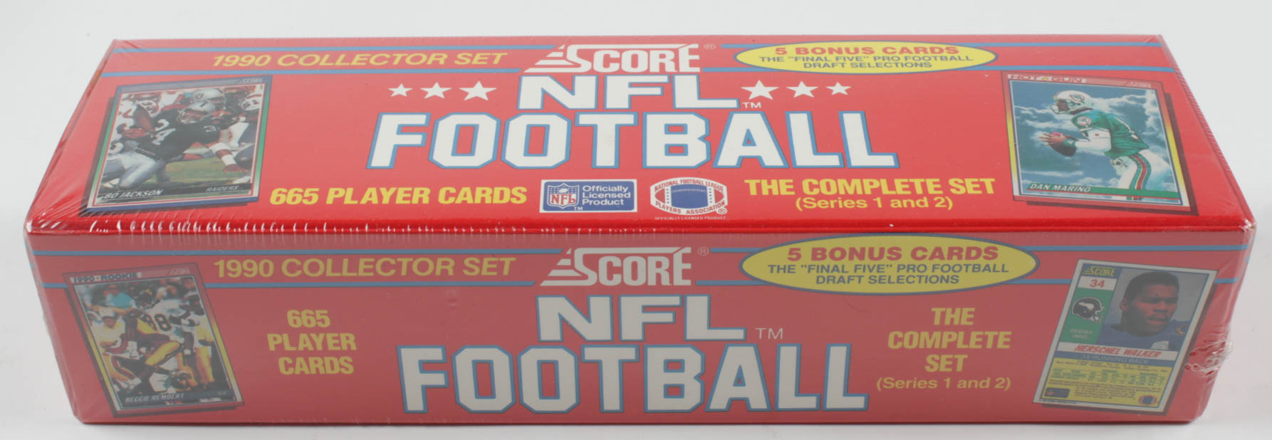 Complete Set of (665) 1990 Score NFL Football Series 1 & 2 Collector ...