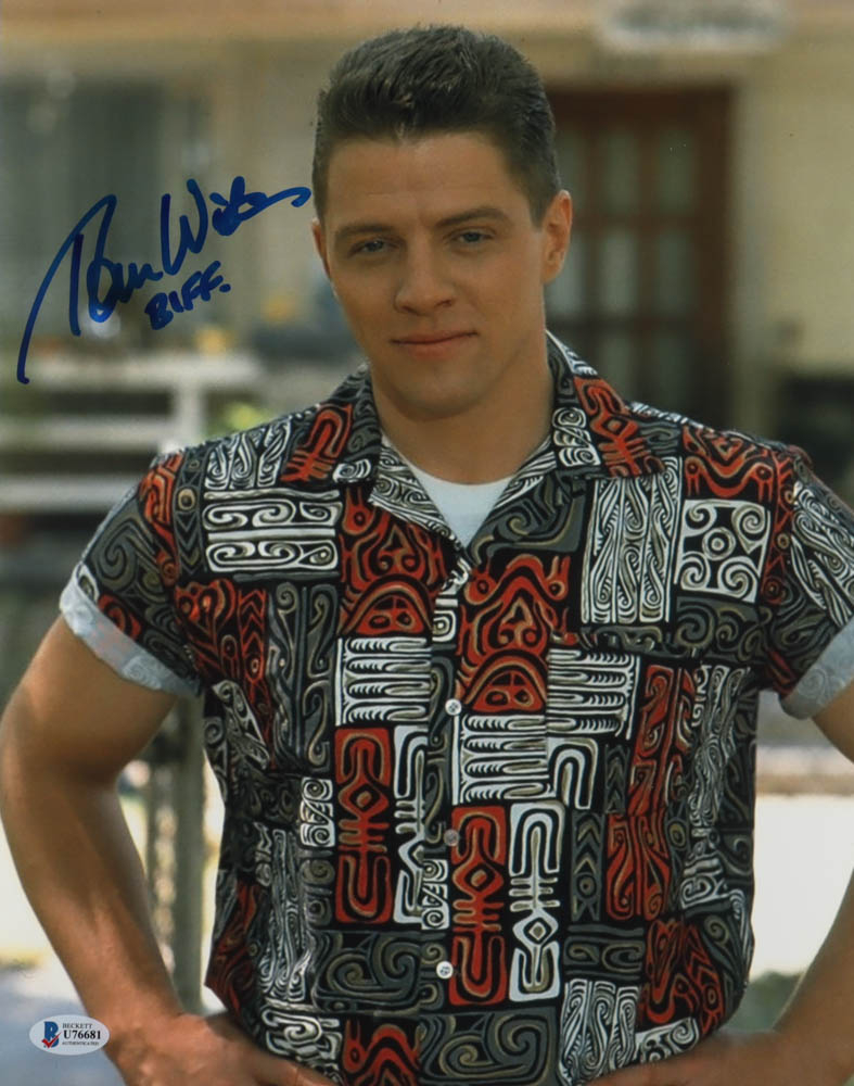 Tom Wilson Signed "Back To The Future" 11x14 Photo Inscribed "Biff ...