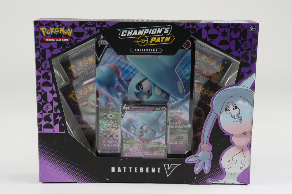 Pokemon Champion's Path Hatterene V Collection Box (See Description) | Pristine Auction