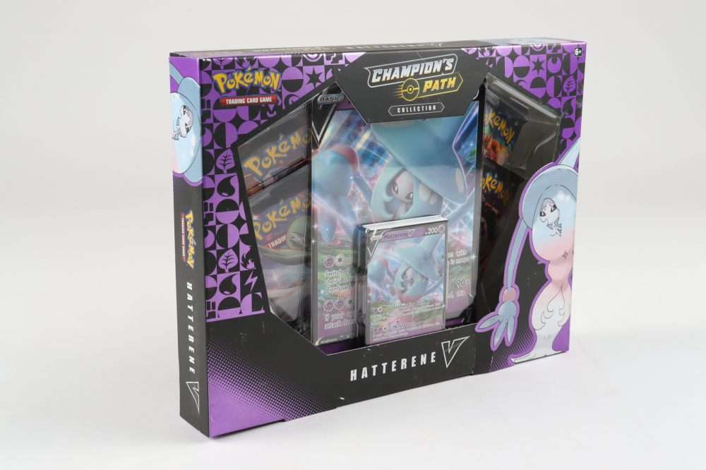 Pokemon Champion's Path Hatterene V Collection Box (See Description) | Pristine Auction