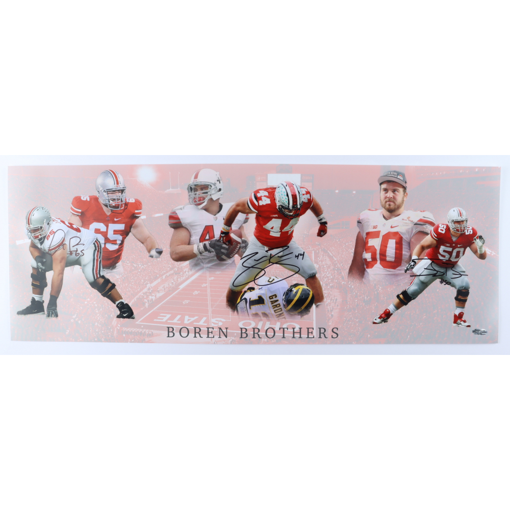 Justin Boren, Zach Boren, & Jacoby Boren Signed Ohio State Buckeyes ...