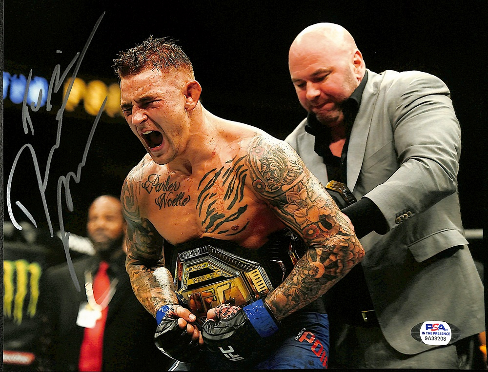 Dustin Poirier Signed UFC 8x10 Photo (PSA COA) | Pristine Auction