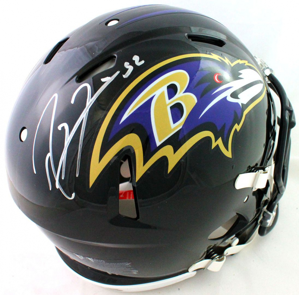 Ray Lewis Signed Ravens Full-Size Authentic On-Field Speed Helmet ...