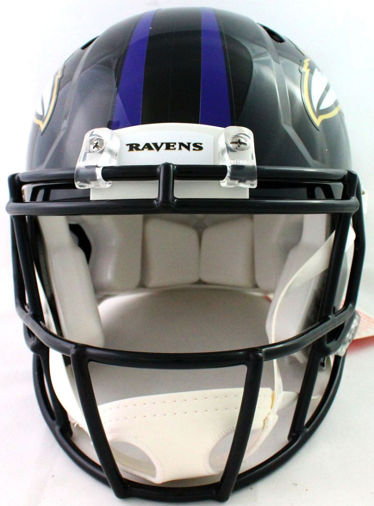 Ray Lewis Signed Ravens Full-Size Authentic On-Field Speed Helmet ...