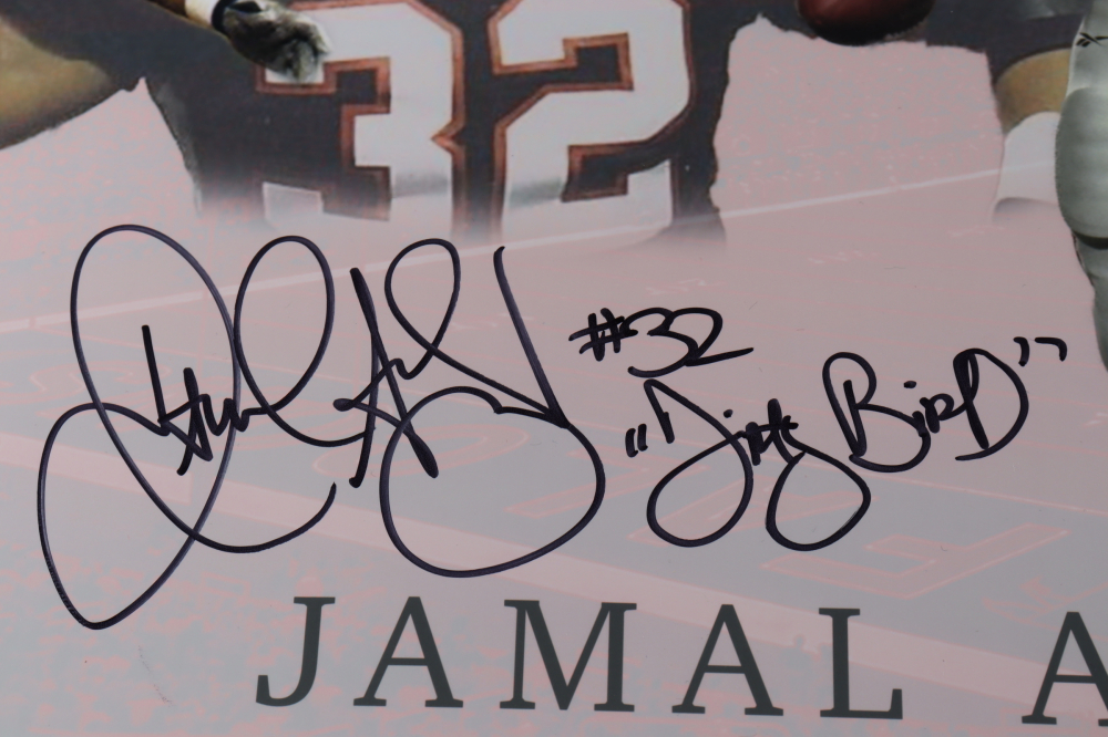 Jamal Anderson Signed Falcons 10x28 Photo Inscribed "Dirty Bird" (PSA ...