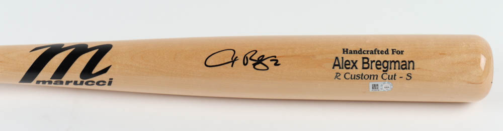 Alex Bregman Signed Marucci Player Model Custom Cut S Baseball Bat ...