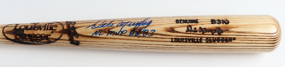 Dale Murphy Signed Louisville Slugger Baseball Bat Inscribed "NL MVP 82 ...